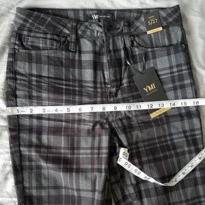 YMI | Pants & Jumpsuits | Nwt Ymi Blue And Black Plaid Skinny Pant ...